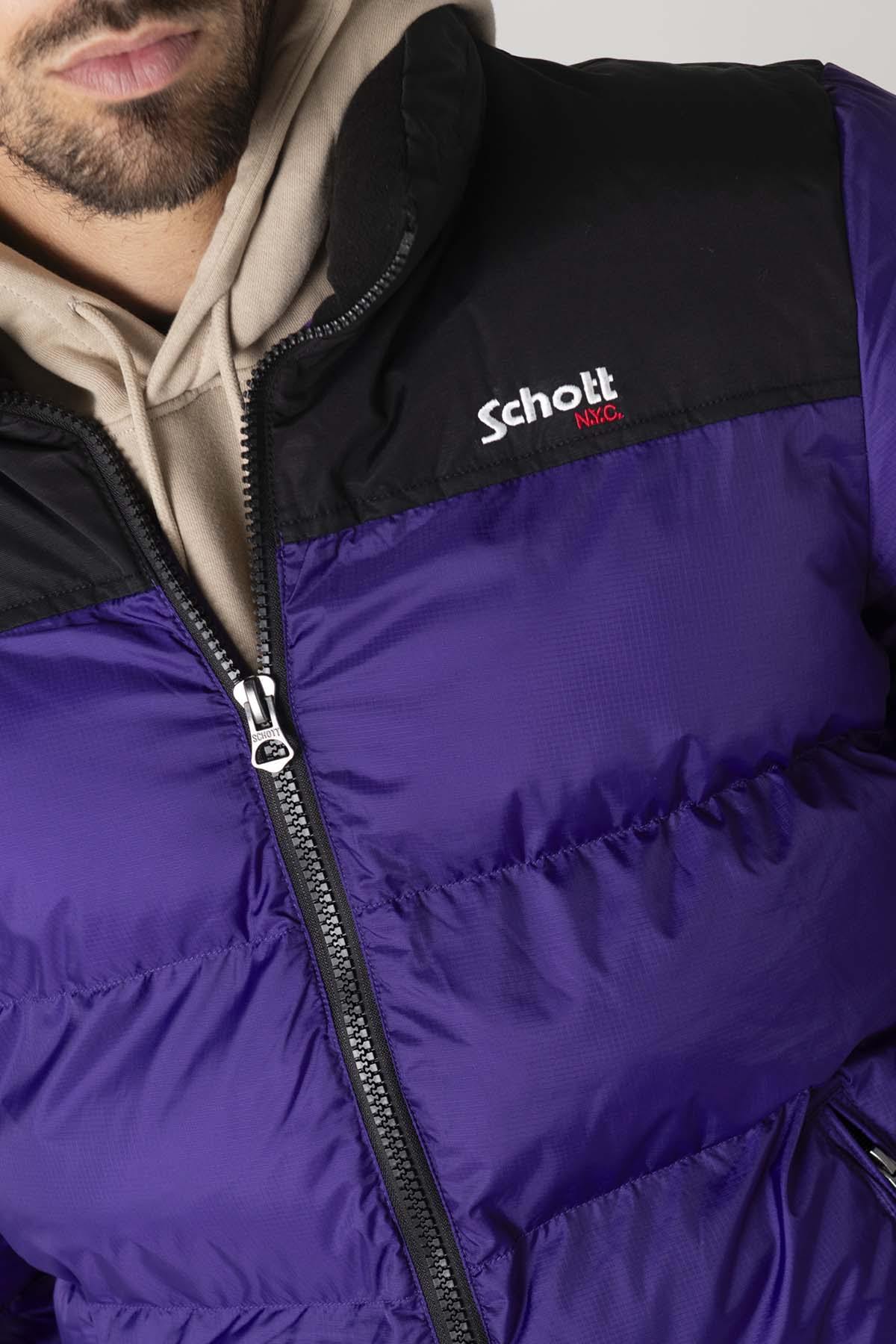 Blouson homme schott UTAH PURPLE - cuir-city.com